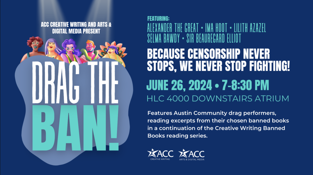 June 26: Drag the Ban! - Arts and Digital Media