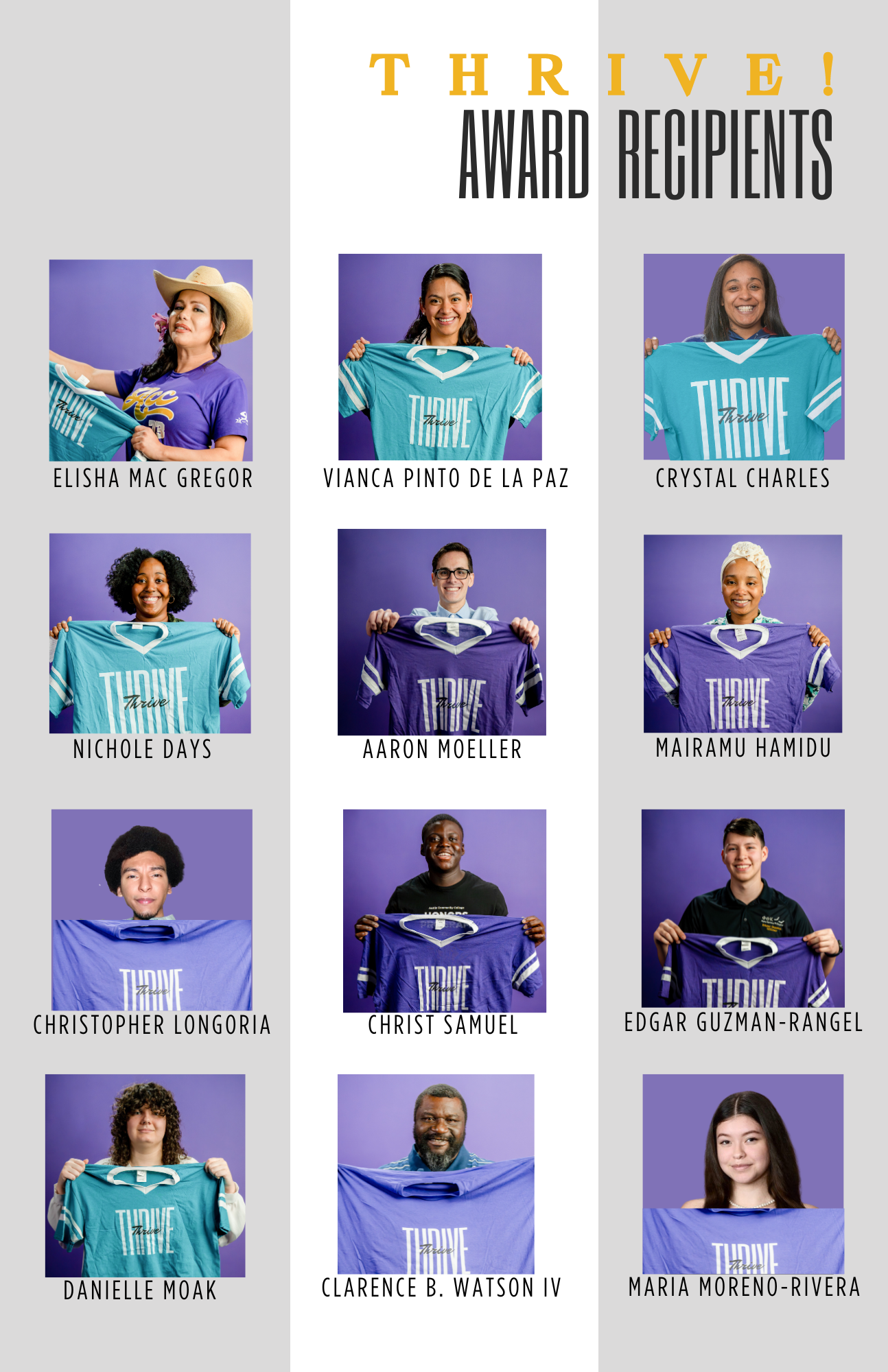 Meet the Honorees | Campaigns | Student Affairs Communications | Austin Community College District