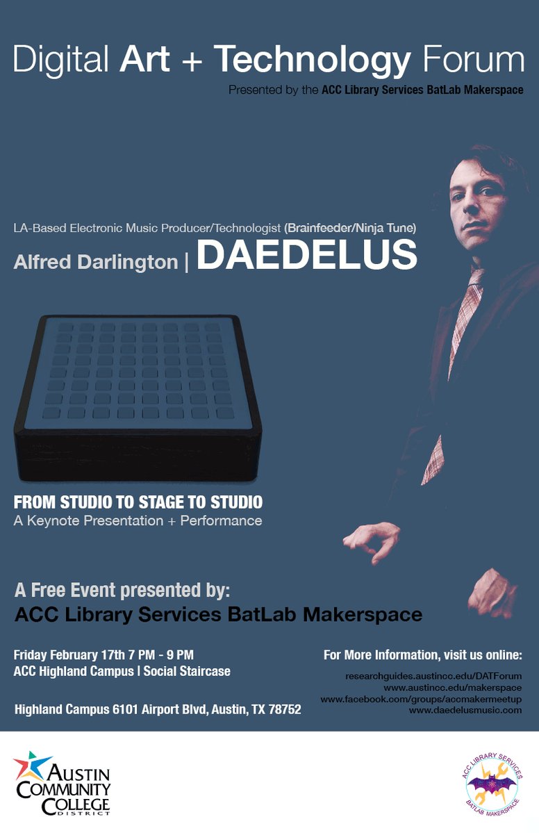 Spring Digital Art + Technology Forum kicks off Feb. 17 | ACC Newsroom ...