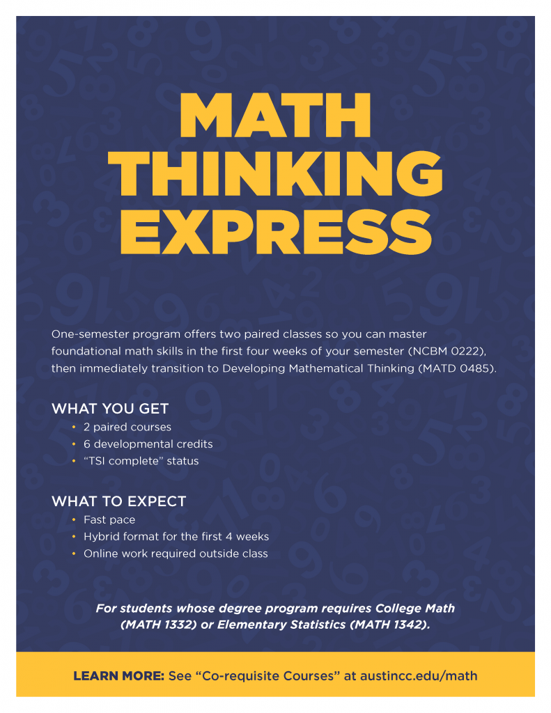Math Department pilots fast-track developmental class options | ACC ...