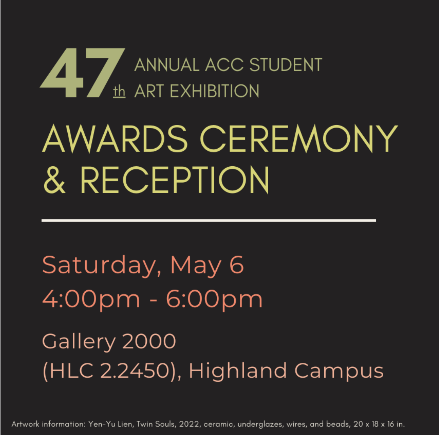 Join Us! 47th Annual ACC Student Art Exhibition | ACC Newsroom | Austin ...