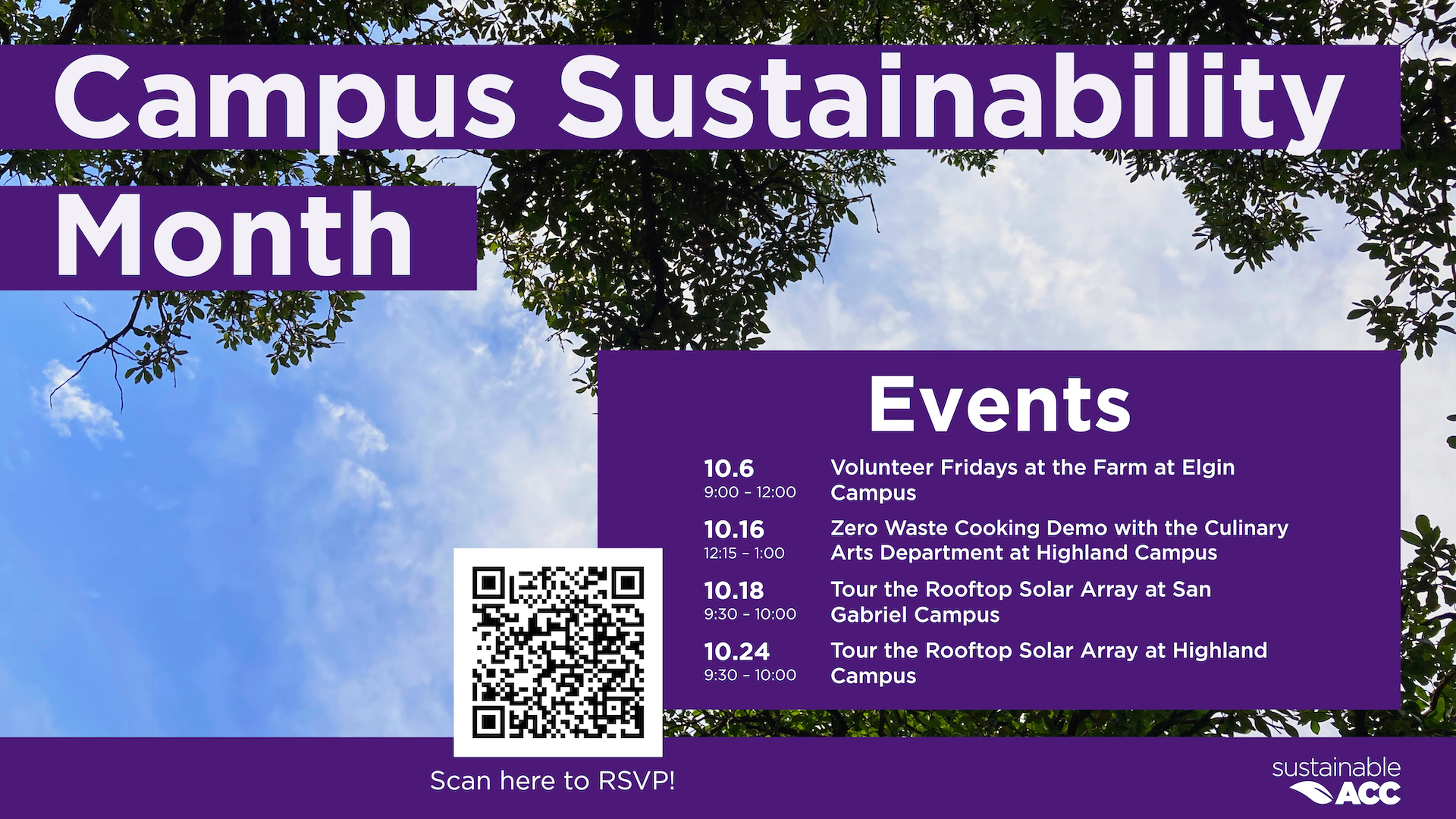 ACC celebrates International Campus Sustainability Month | ACC Newsroom ...