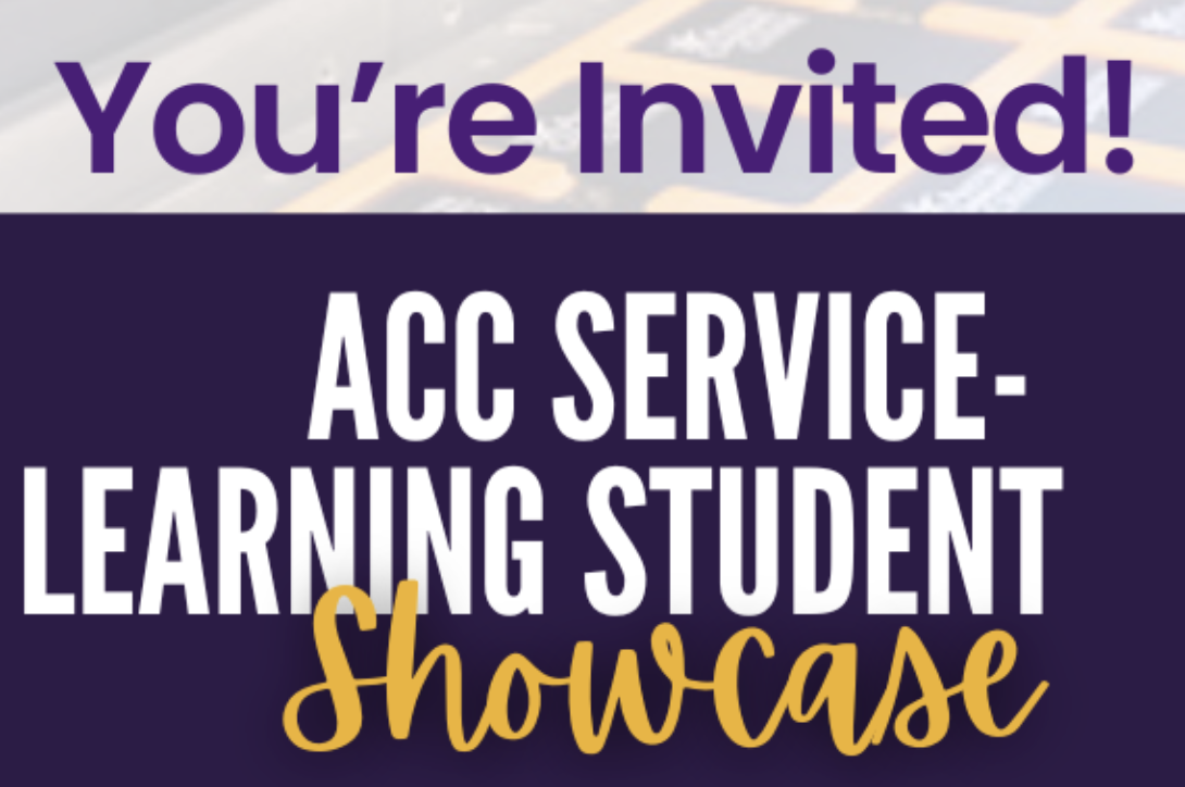Join ACC's annual Service-Learning Student Showcase | ACC Newsroom ...