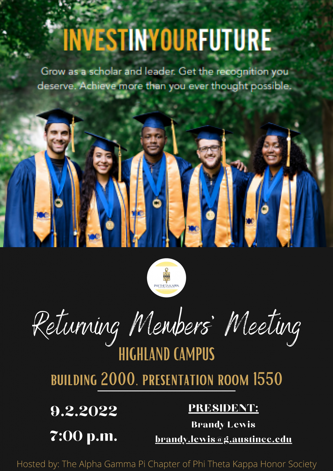 Welcome to PTK Fall 2022 | Alpha Gamma Pi Chapter of Phi Theta Kappa ...