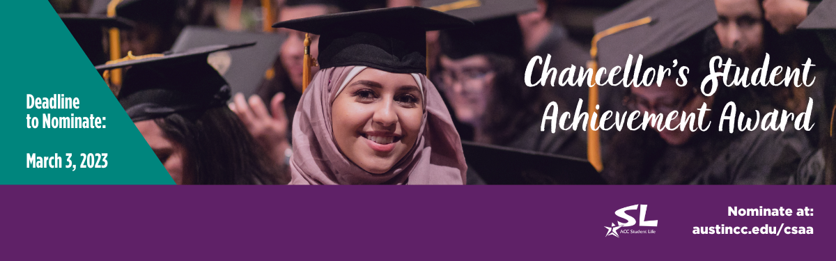 Chancellor’s Student Achievement Award (CSAA) | ACC Student Life